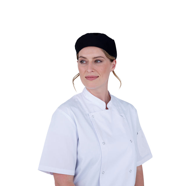 CH May Catering Supplies | Aussie Chef Chef Hat Box Style Black ...